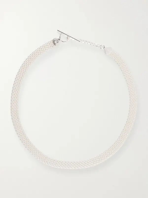 LOREN STEWART Sterling Bismarck Chain Necklace - Silver