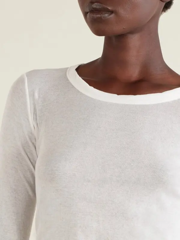Rick Owens Long Sleeve Cotton Jersey T-shirt