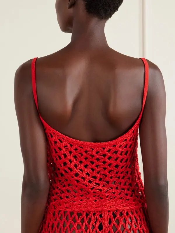 HAIGHT. Clara Open-knit Crocheted Tank
