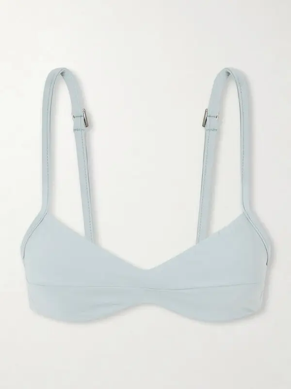 HAIGHT. Monica Stretch-jersey Bikini Top - Blue