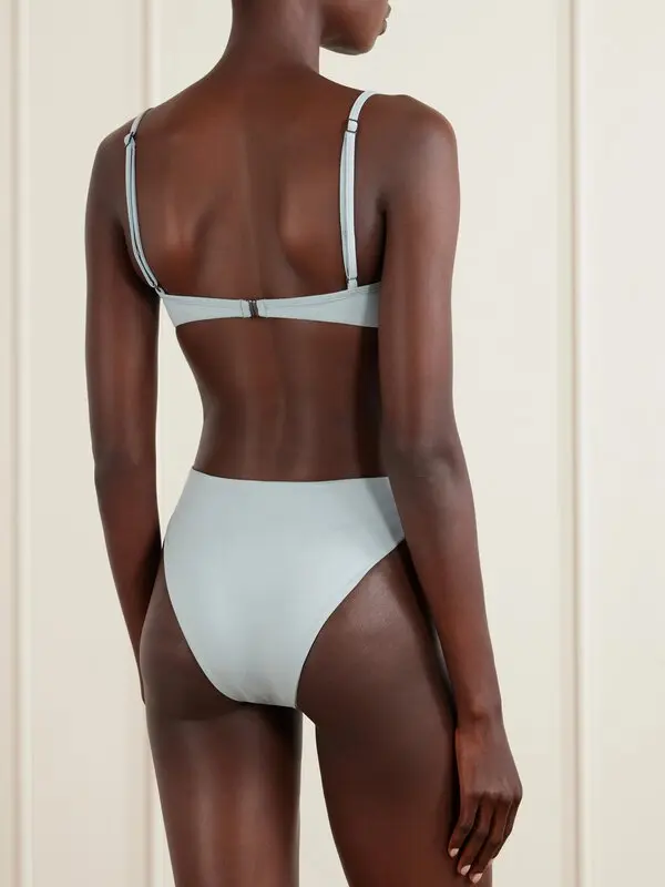 HAIGHT. Monica Stretch-jersey Bikini Top - Blue