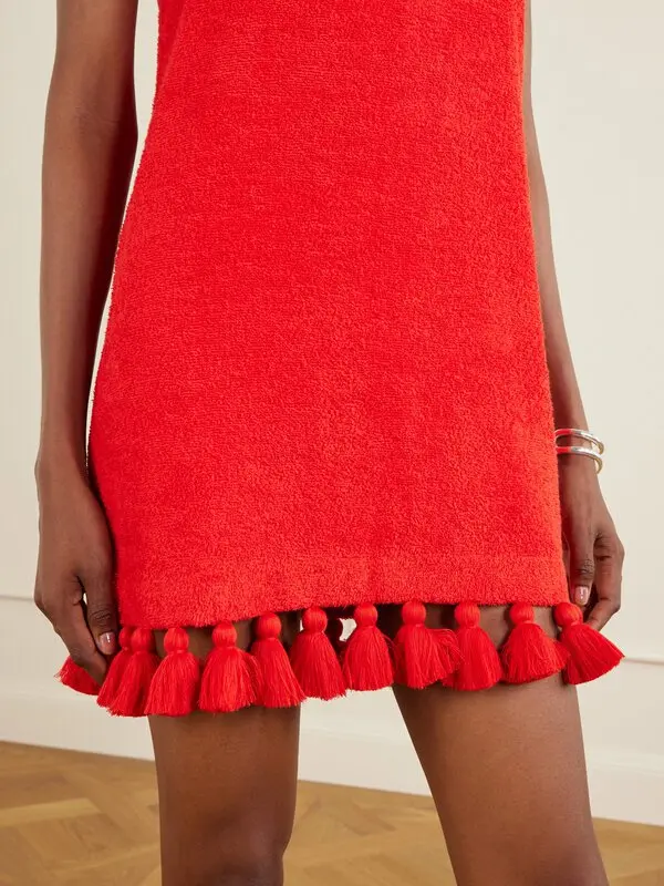 CAP D’ANTIBES Manon Cotton-terry Mini Dress