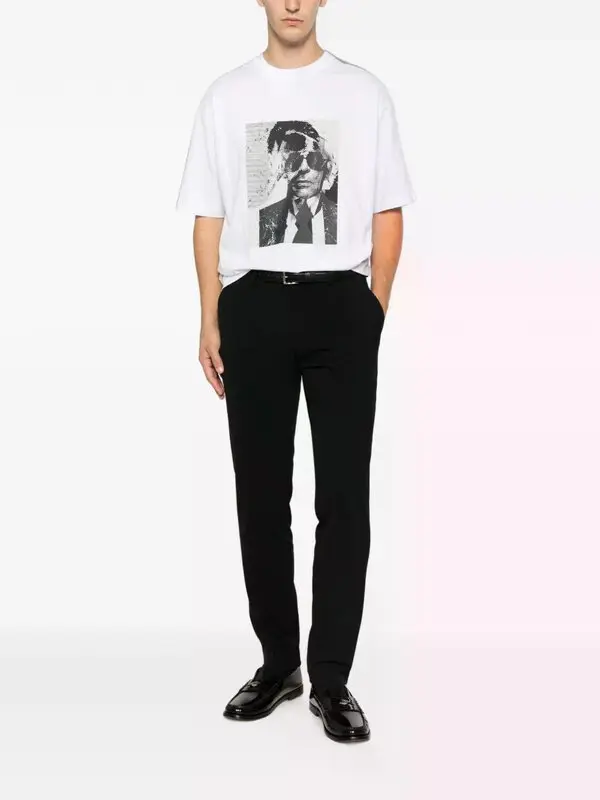 Karl Lagerfeld Tailored Trousers With Logo Patch