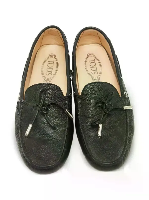 TOD'S Gommino Tie Loafers - Black