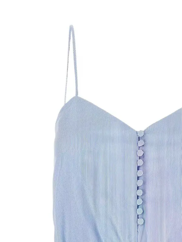 Andamane Celeste Striped Jumpsuit - Blue