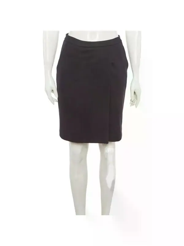 Max Mara Wrap Design Pencil Mini Skirt - Blue