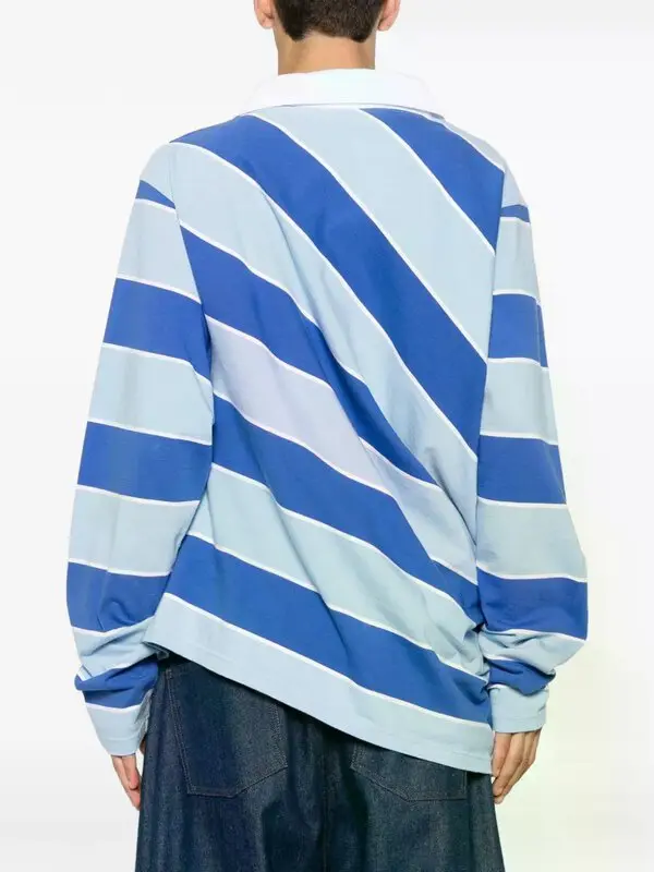CHARLES JEFFREY Striped-pattern Polo Shirt