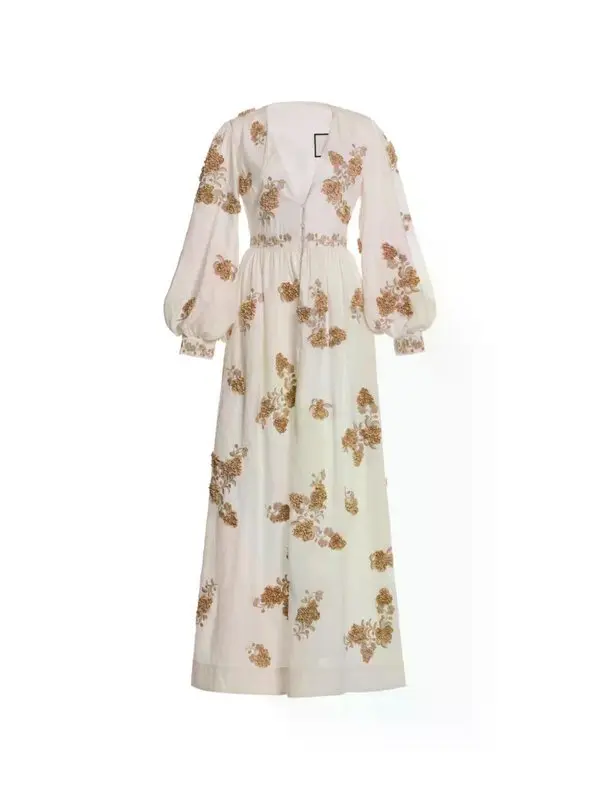 Agua Bendita Frambuesa Cordillera Maxi Dress - Neutrals