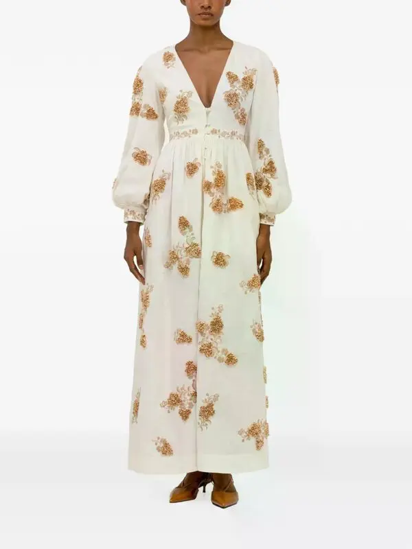 Agua Bendita Frambuesa Cordillera Maxi Dress
