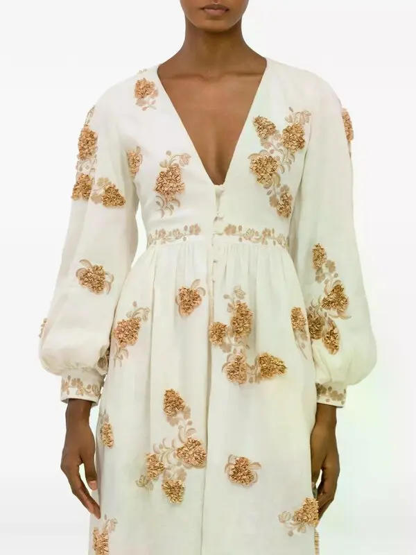 Agua Bendita Frambuesa Cordillera Maxi Dress