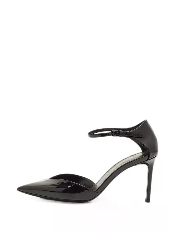 Saint Laurent Anouk Leather Heeled Pumps