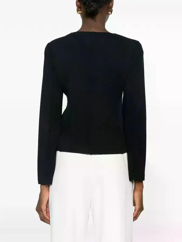 Emporio Armani Textured Zip-fastening Jacket