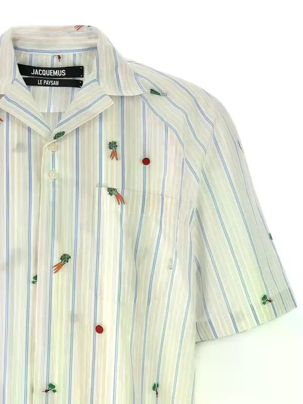 Jacquemus The Romarin Stripe Jacquard Shirt