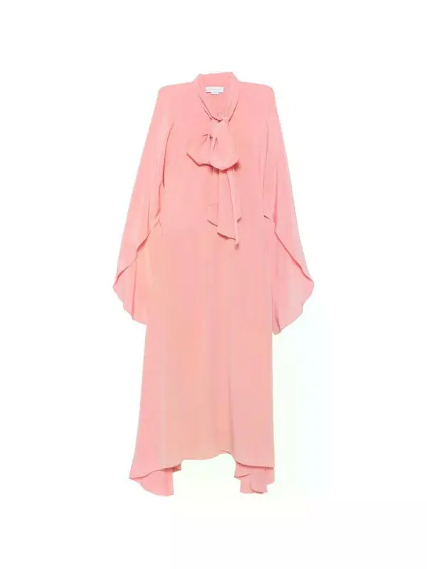 Stella McCartney Asymmetric Draped Sleeve Dress - Pink