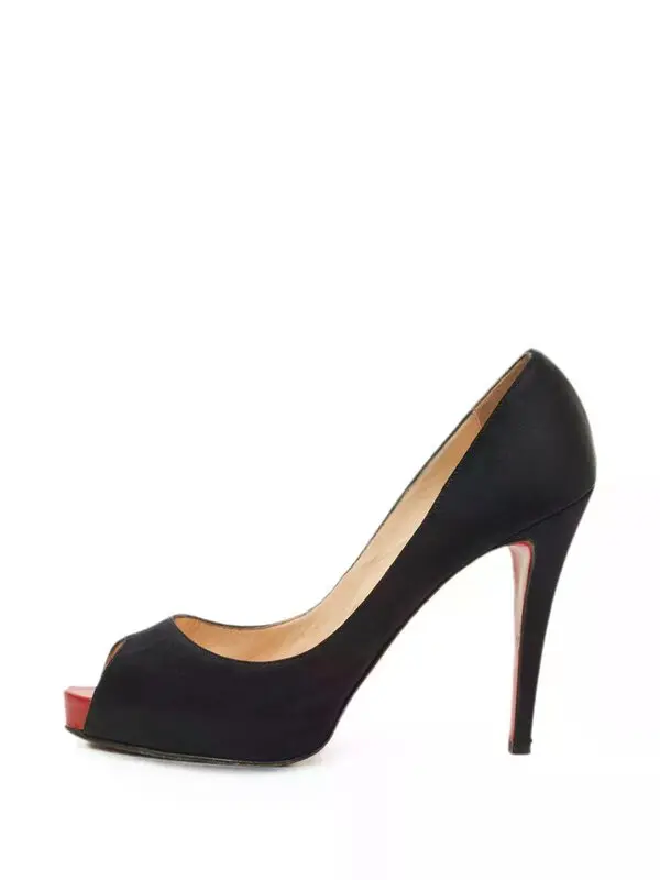CHRISTIAN LOUBOUTIN Peep-toe Platform Pumps - Black