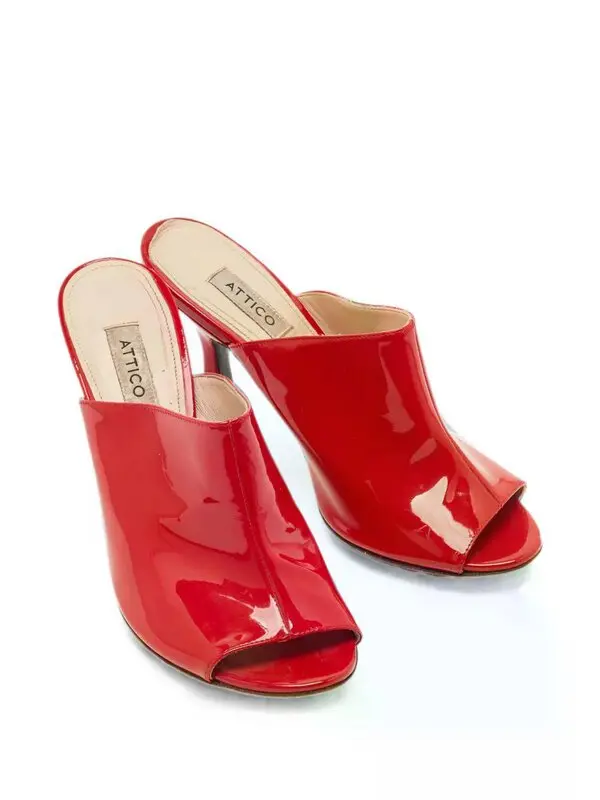 Attico Patent Leather Heeled Sandals