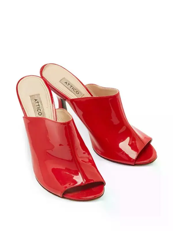 Attico Patent Leather Heeled Sandals