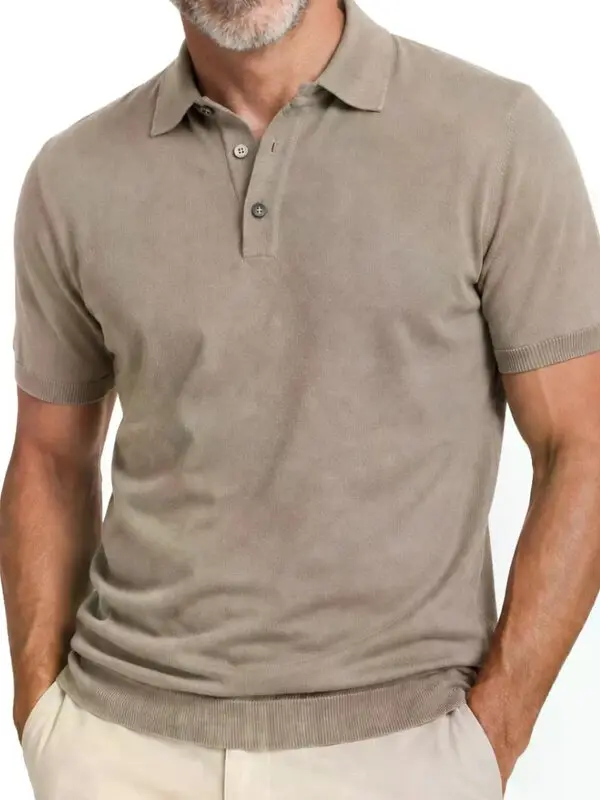 FRANZESE COLLECTION Gossip Ribbed Polo Shirt