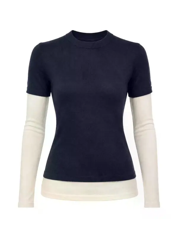 CUDDLEUP Layered Effect Long-sleeve T-shirt