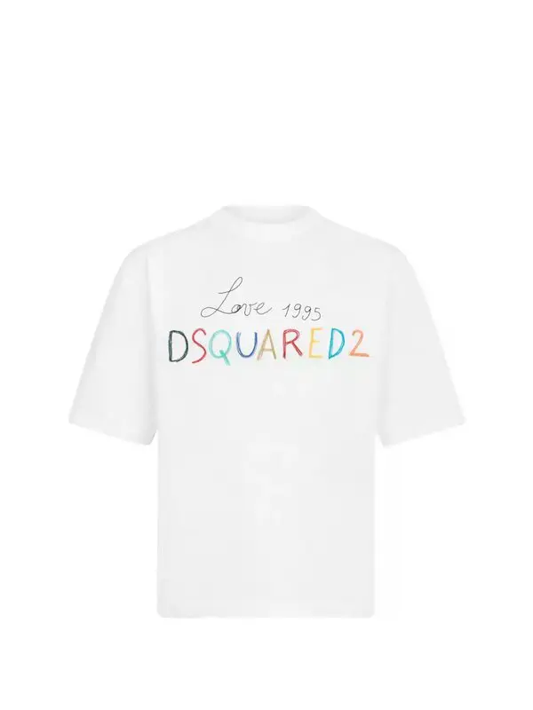 Dsquared2 1995 Embroidered Loose Fit T-shirt - White