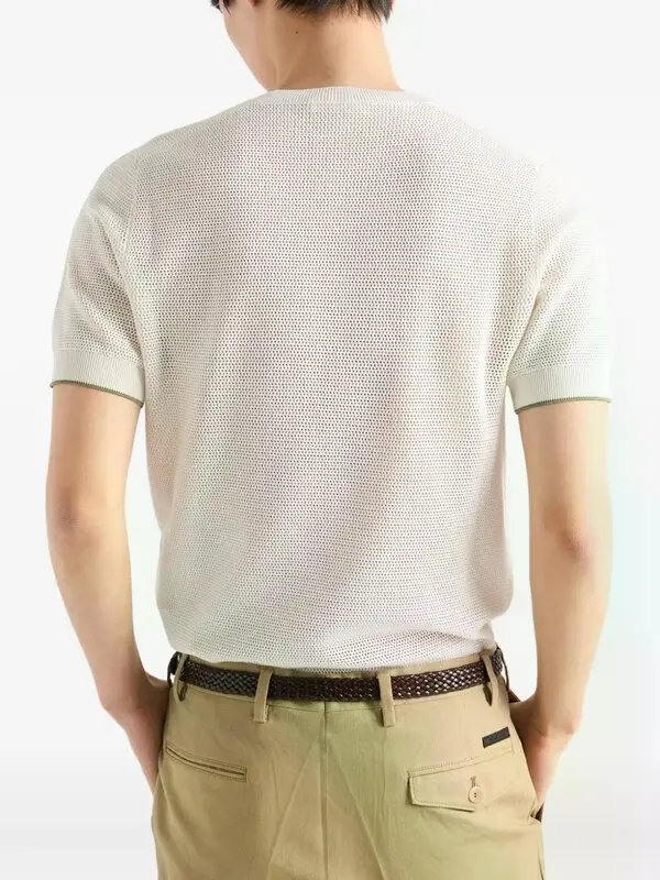 Prada Silk And Cotton Crew-neck Sweater