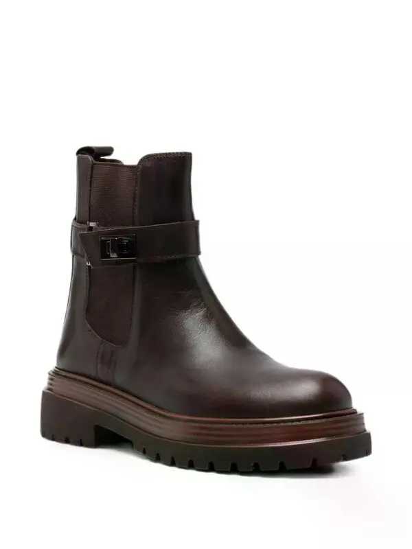 SERGIO MORETTI FIRENZE Buckle-strap Chelsea Boots