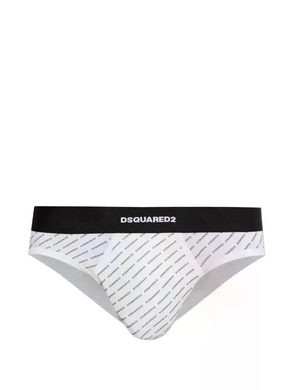 Dsquared2 Logo-print Briefs - White