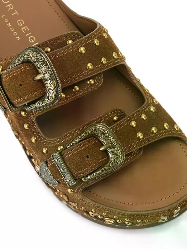 Kurt Geiger Western Buckle Platform Sandals