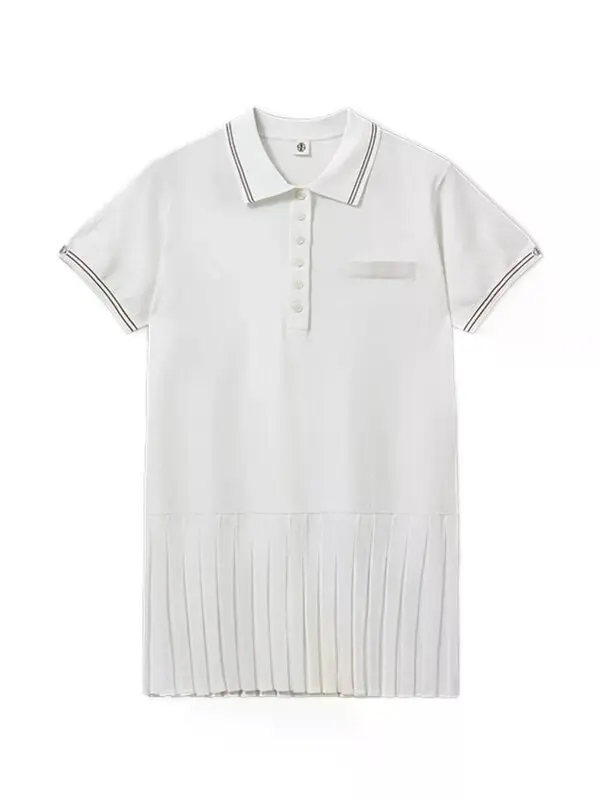 THE GARMENT Madison Pleated Dress - White
