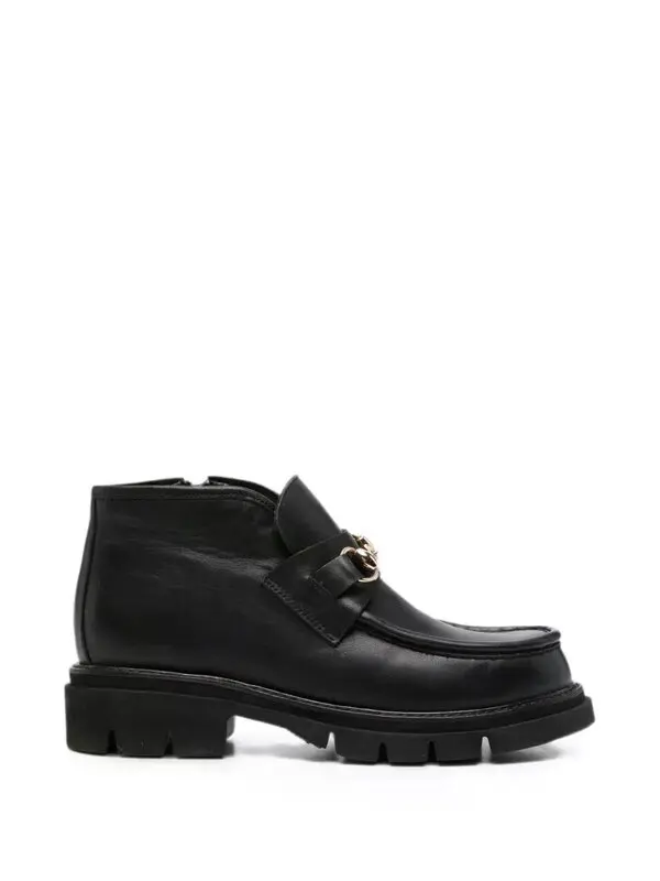 SERGIO MORETTI FIRENZE Ankle Boots With Horsebit Detail