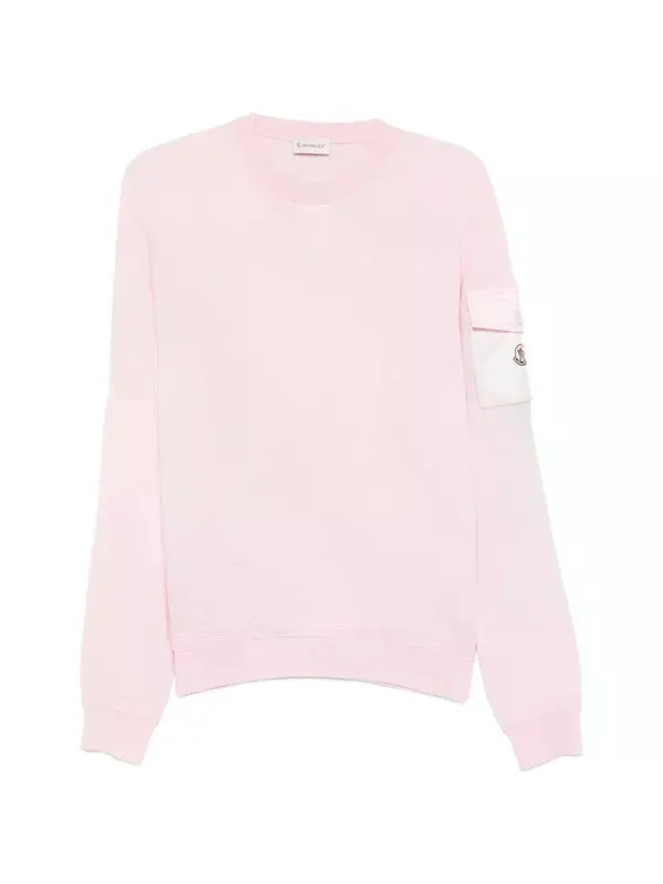 Moncler Logo Patch Crew Neck Sweater