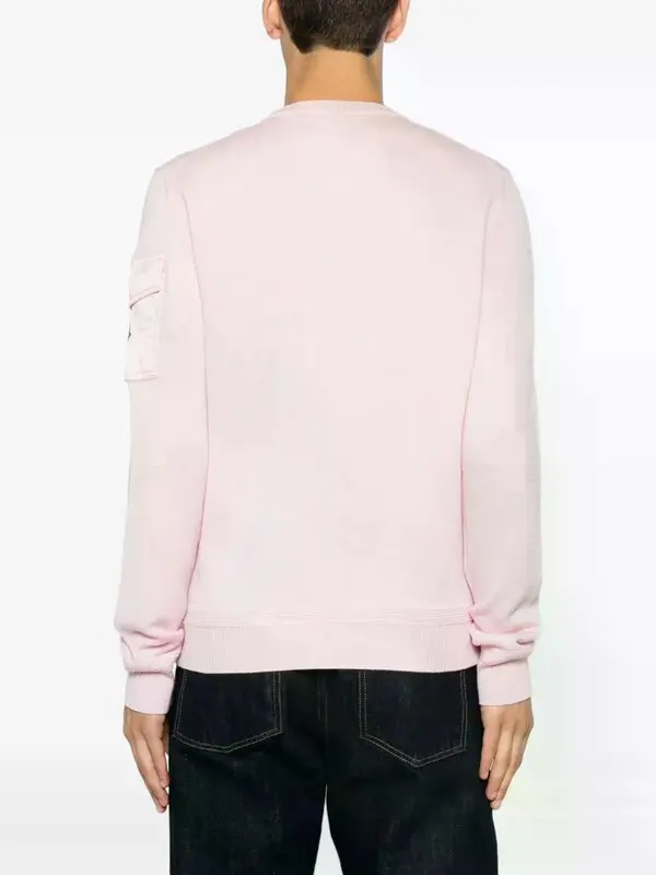Moncler Logo Patch Crew Neck Sweater