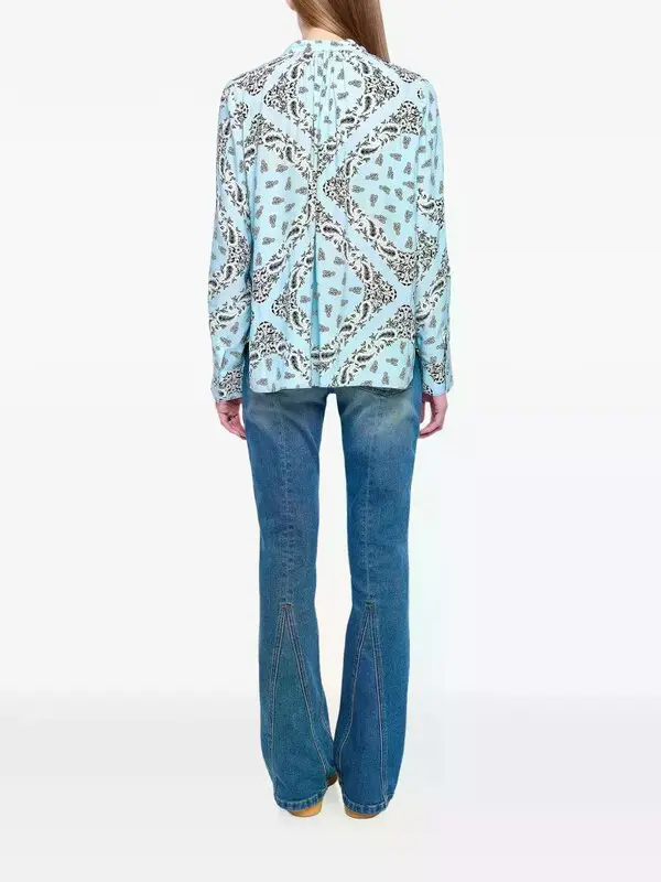 Zadig&Voltaire Tink" V-neck Printed Viscose Tunic