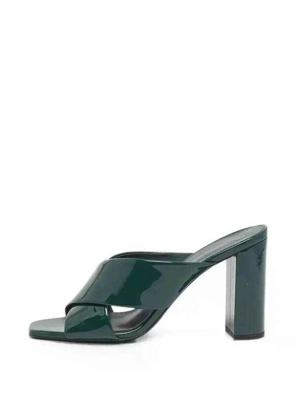 Saint Laurent Loulou Criss-cross Sandals - Green