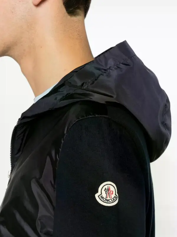 Moncler Logo-patch Panelled Hoodie