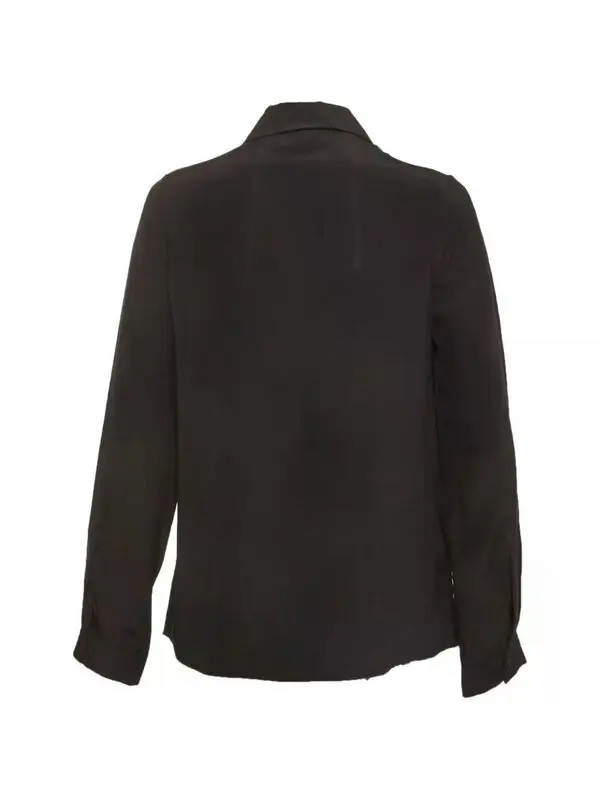 Miu Miu Lace-trimmed Silk Shirt