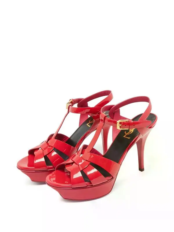 Saint Laurent Tribute Platform Sandals - Pink