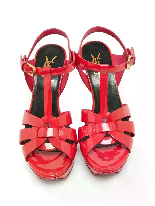 Saint Laurent Tribute Platform Sandals - Pink
