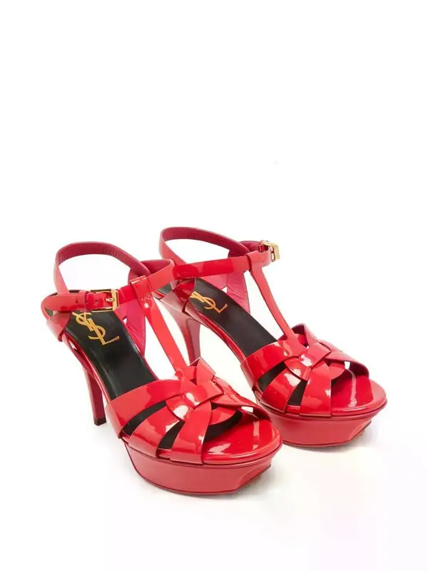Saint Laurent Tribute Platform Sandals - Pink