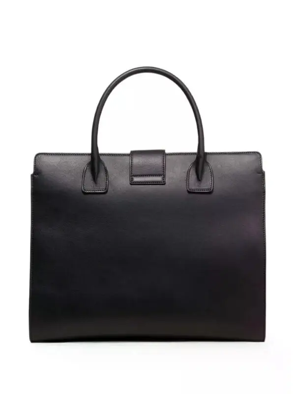 NILI LOTAN Lou Leather Tote Bag - Black