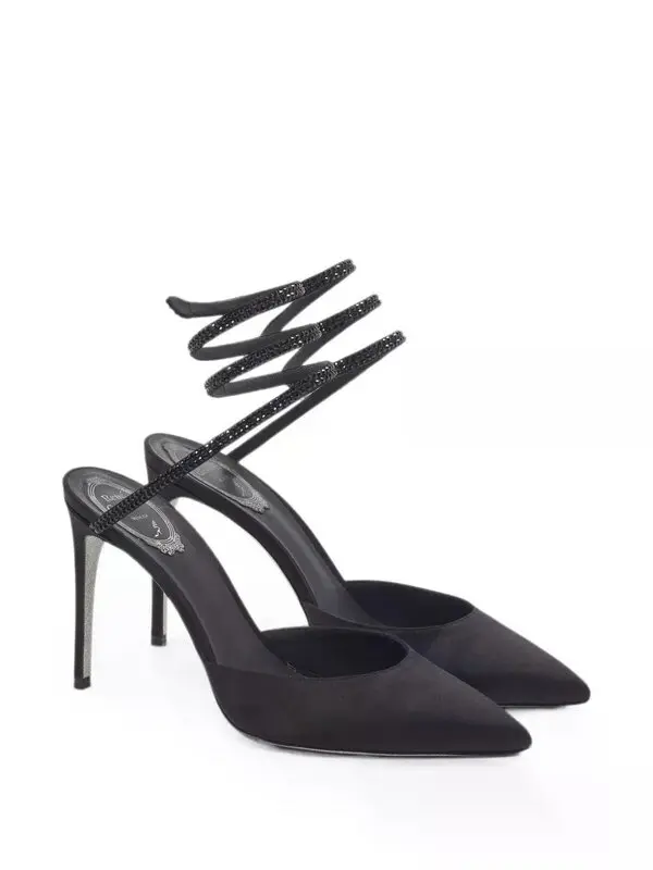 Rene Caovilla Cleo Crystal-embellished Heeled Pumps