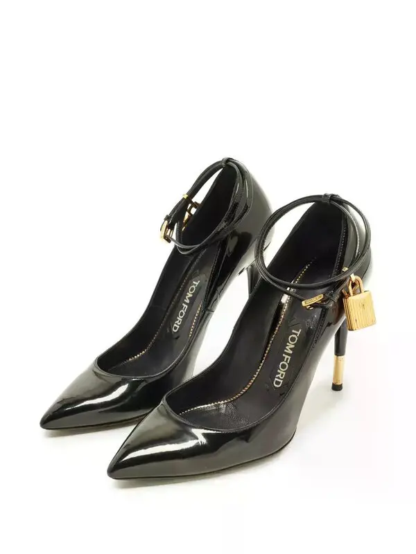 TOM FORD Padlock Pointed-toe Heeled Pumps