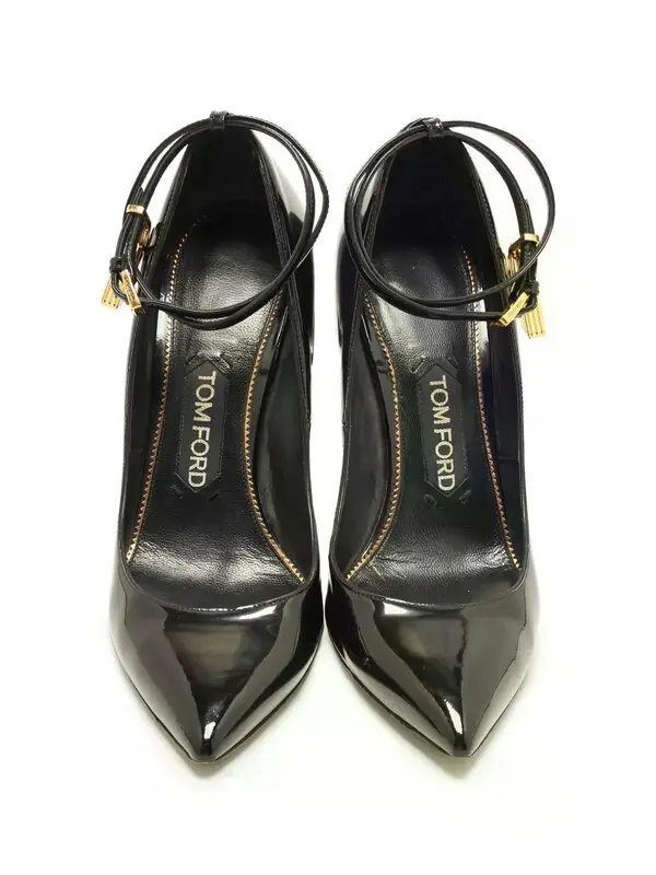 TOM FORD Padlock Pointed-toe Heeled Pumps