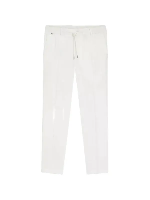 BOSS Kane Straight-leg Trousers - White