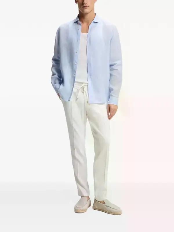 BOSS Kane Straight-leg Trousers - White
