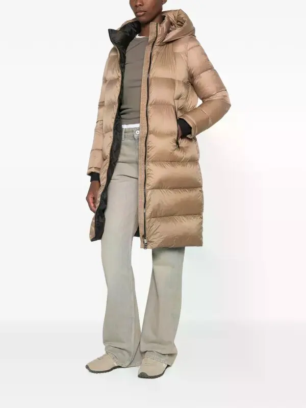 SERGIO MORETTI FIRENZE Zip-up Hooded Puffer Coat