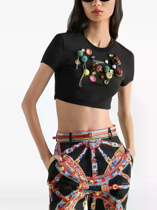 Dolce & Gabbana Jersey T-shirt With Appliqu