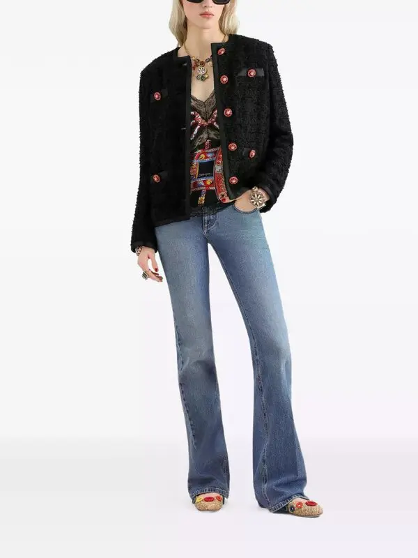 Dolce & Gabbana Carretto-print Silk Satin Top