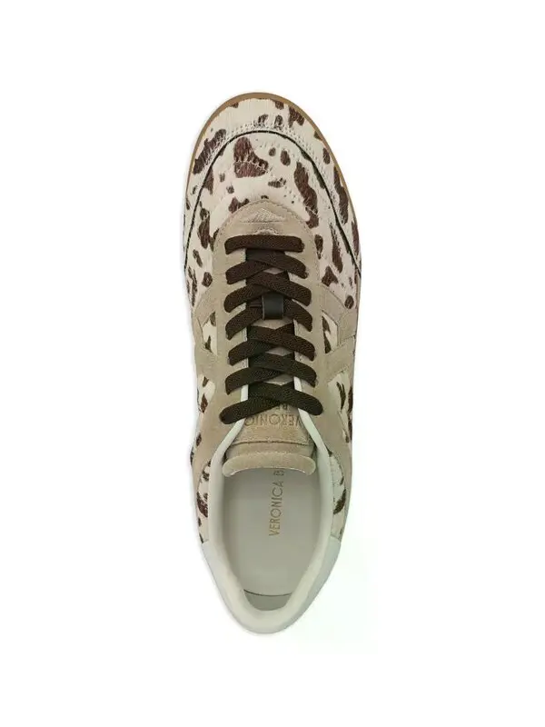 Veronica Beard Natalia Animal-print Sneakers - Neutrals