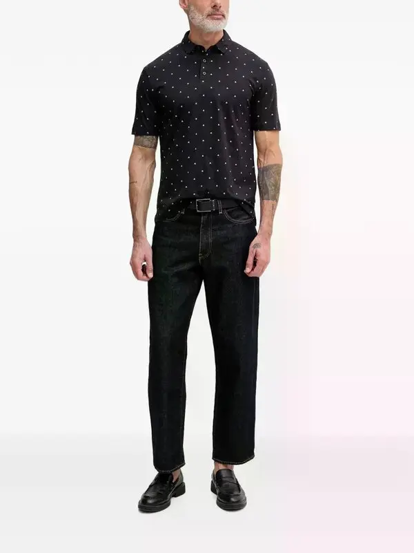 Armani Exchange Logo-print Short-sleeve Polo Shirt